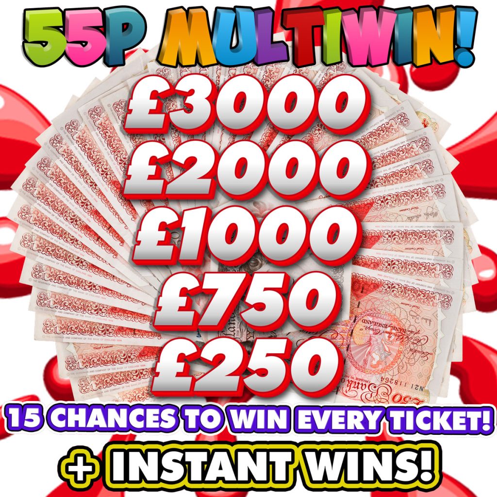 MINI MULTIWIN – 5 CASH WINNERS, 75 INSTANT WINS & NEIGHBOURS! – JAMMY – The Original Prize ...