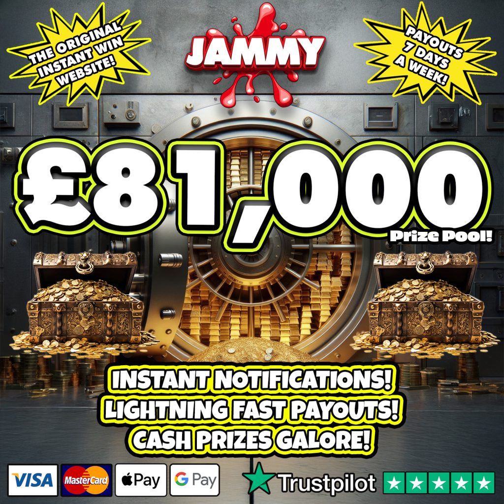 THE 99P CASH VAULT INSTANT WIN – JAMMY – The Original Prize Competition ...