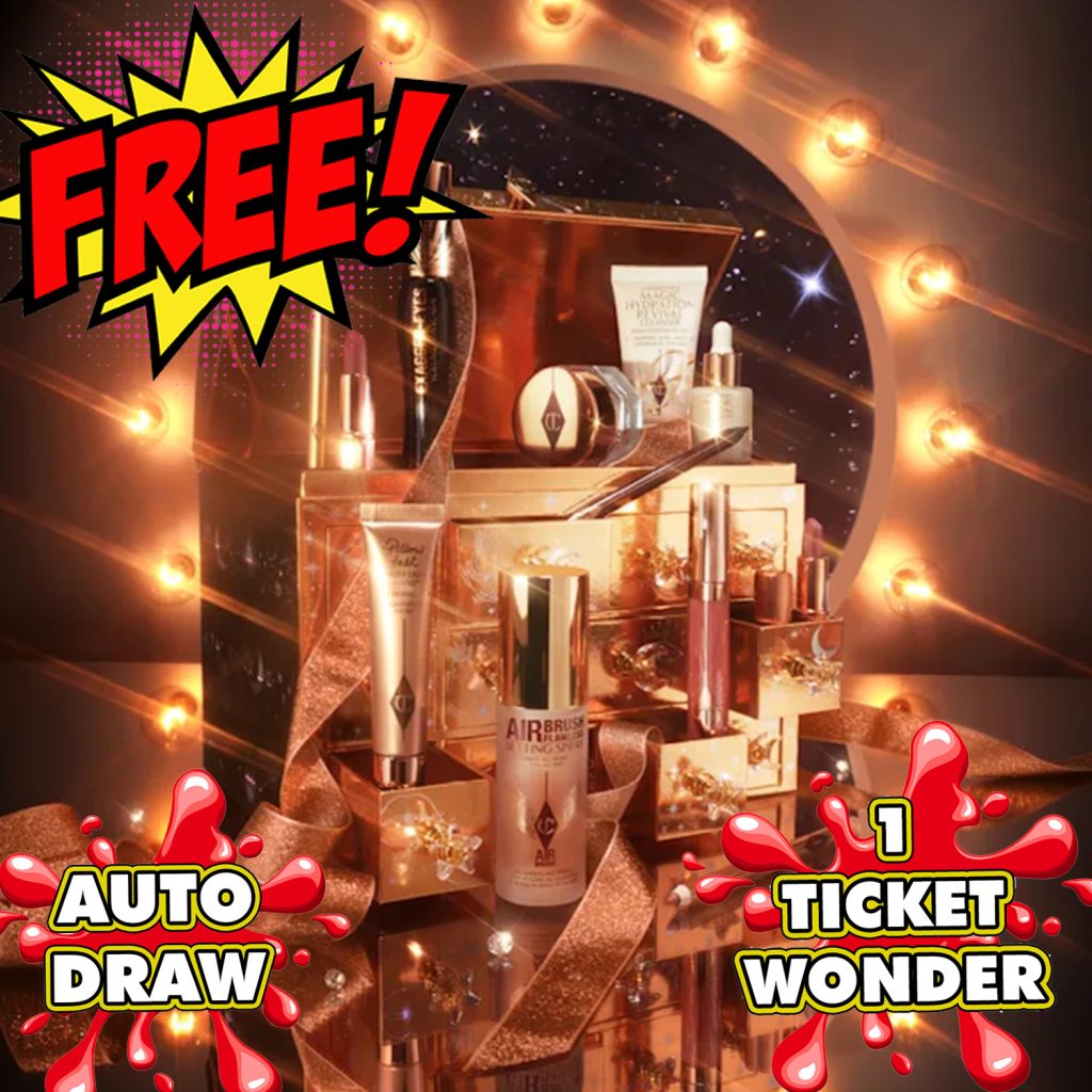 JAMMY FREEBIE – CHARLOTTE TILBURY ADVENT CALENDAR – 1 TICKET PER PLAYER! – JAMMY – The Original ...